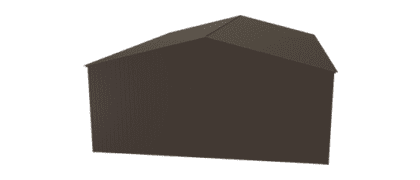 40'x60'x15' Brown Metal Commercial Building - Envision Metal Structures